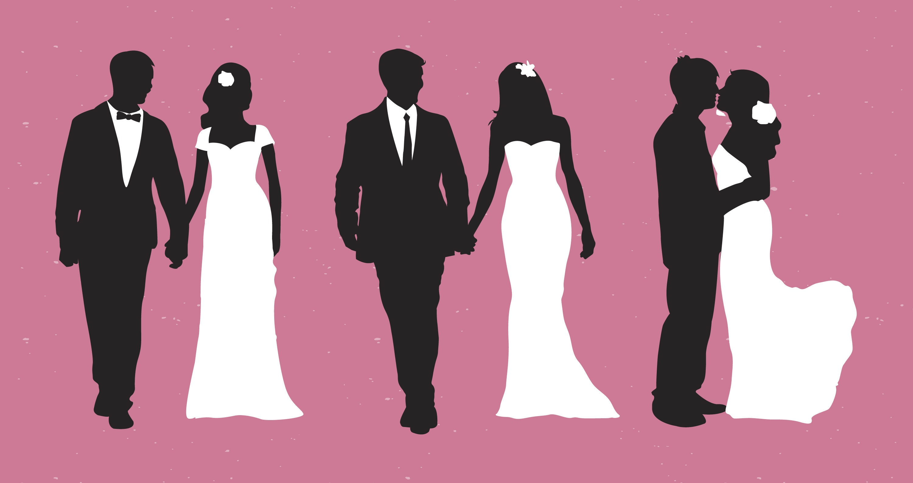 Married Couple Digital Design Illustration Drawing Husband and Wife ...