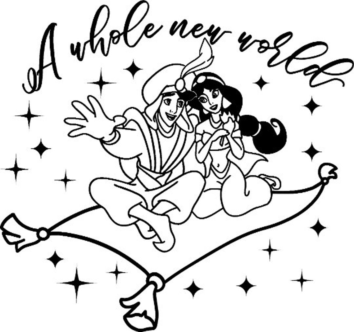 Aladdin Digital Design Illustration Cartoon Mega Bundle Pack -SVG, PNG ...