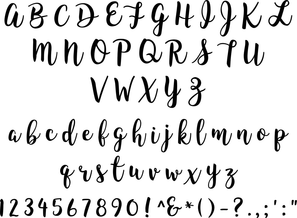 Mega Alphabet Letters and Numbers Fonts Digital Design Illustrations ...