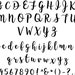 Mega Alphabet Letters and Numbers Fonts Digital Design Illustrations ...