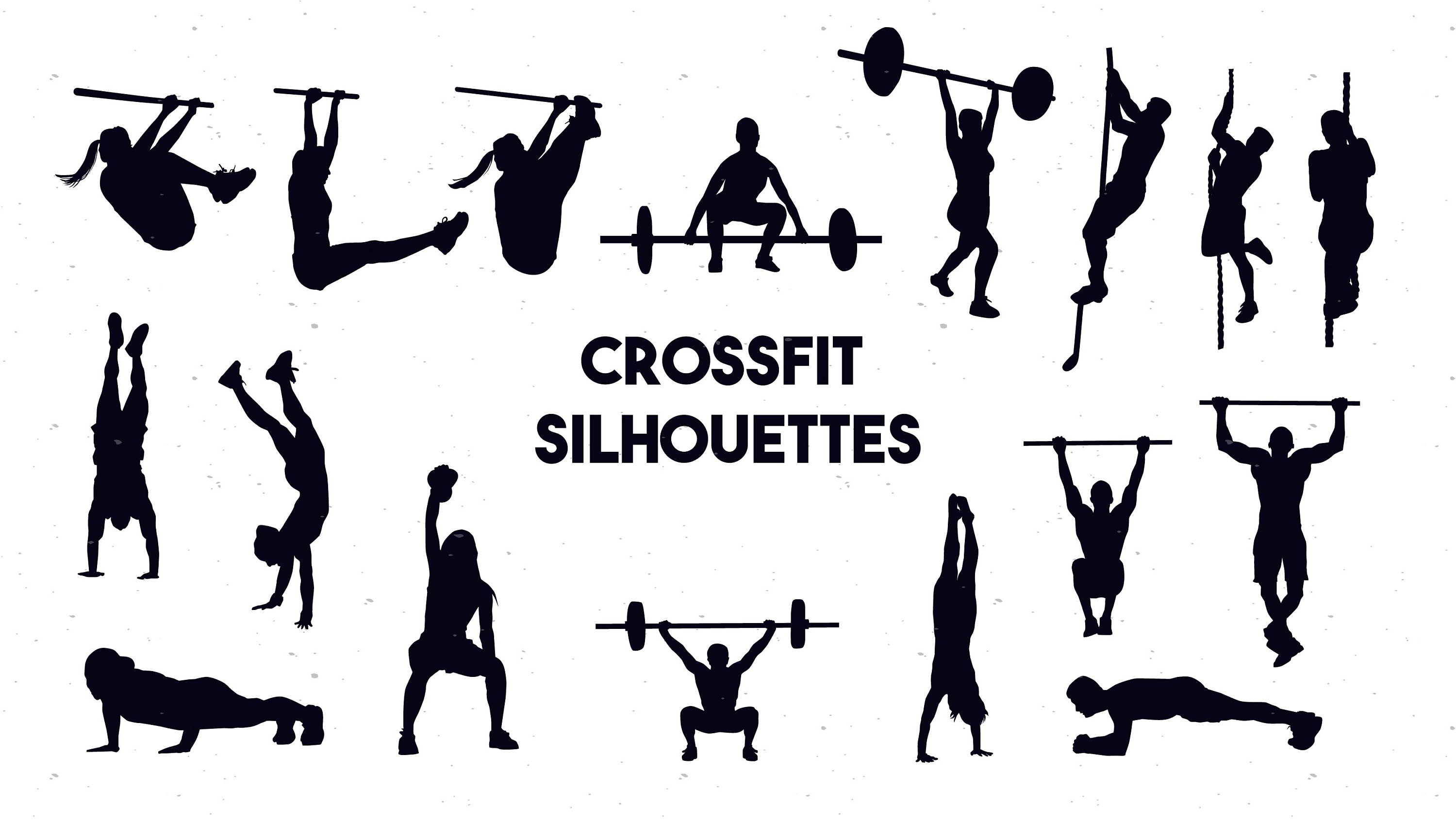 Crossfit Gym Sports Digital Design Illustration People Motion Pack. PDF ...