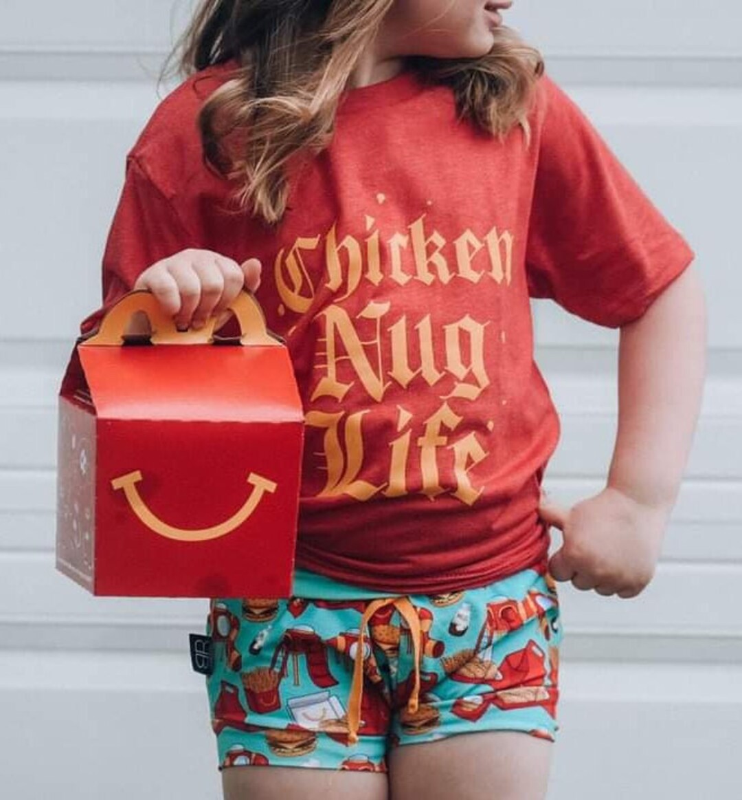 Chicken Nug Life, Chicken Nugs and Mama Hugs, Mcdonalds Themed Shirt ...