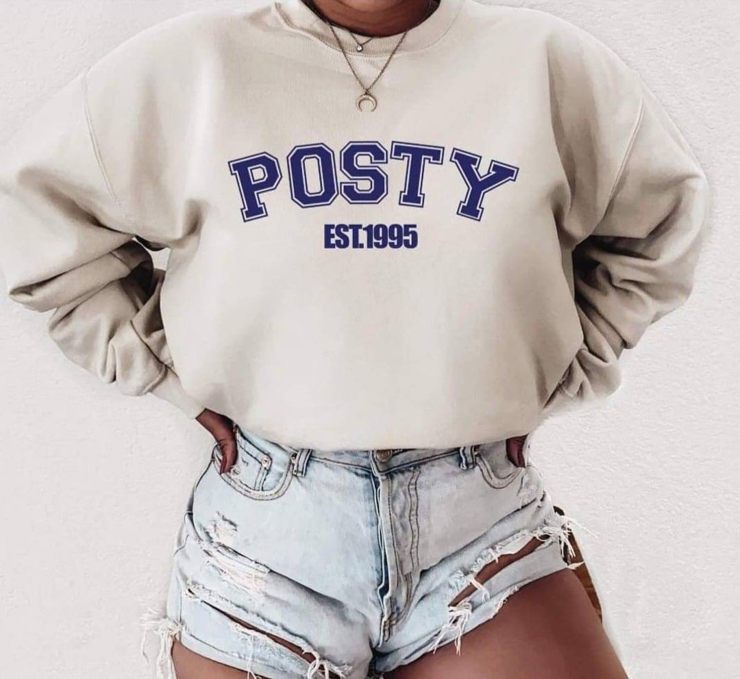 Varsity Style Sweatshirt, Post Est Sweatshirt, Pop Culture Sweatshirt ...