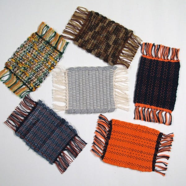 Hand Woven Coasters - Etsy