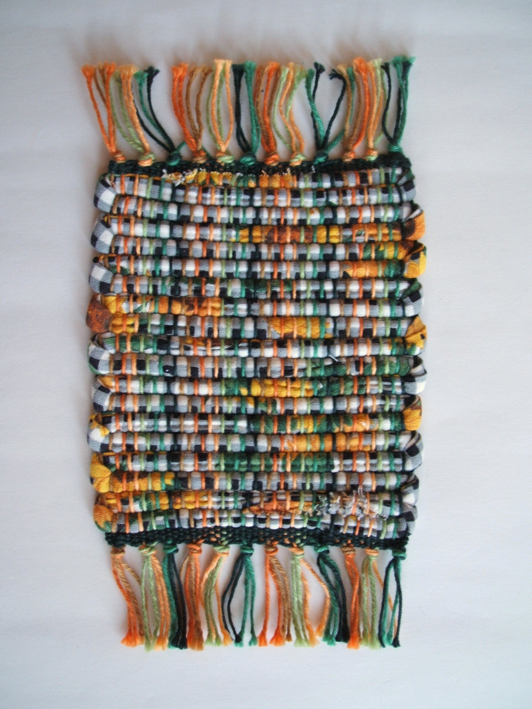 Hand Woven Mug Rug Coasters, Choice, Upcycled Eco Friendly Coaster ...