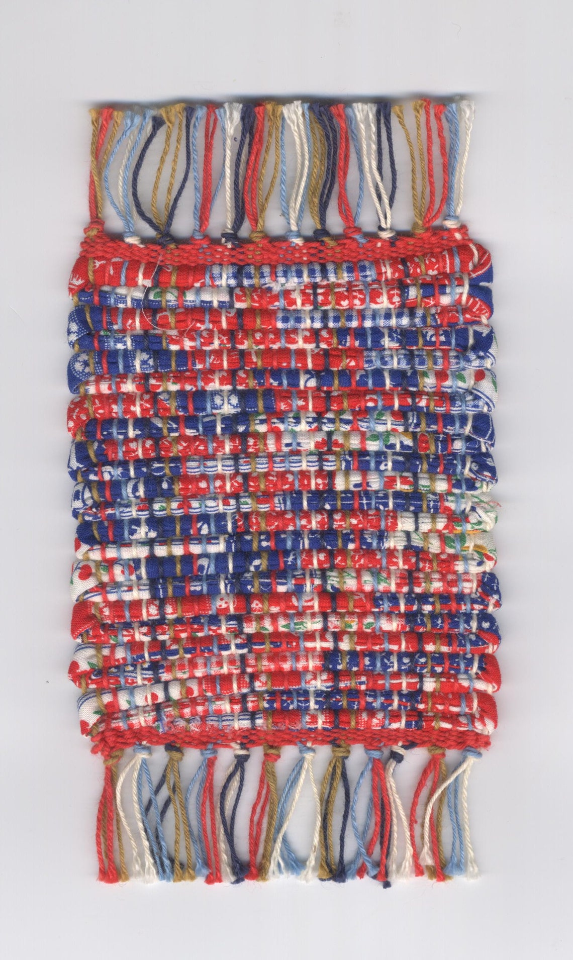 Hand Woven Mug Rug Coasters Choice Upcycled Eco Friendly - Etsy