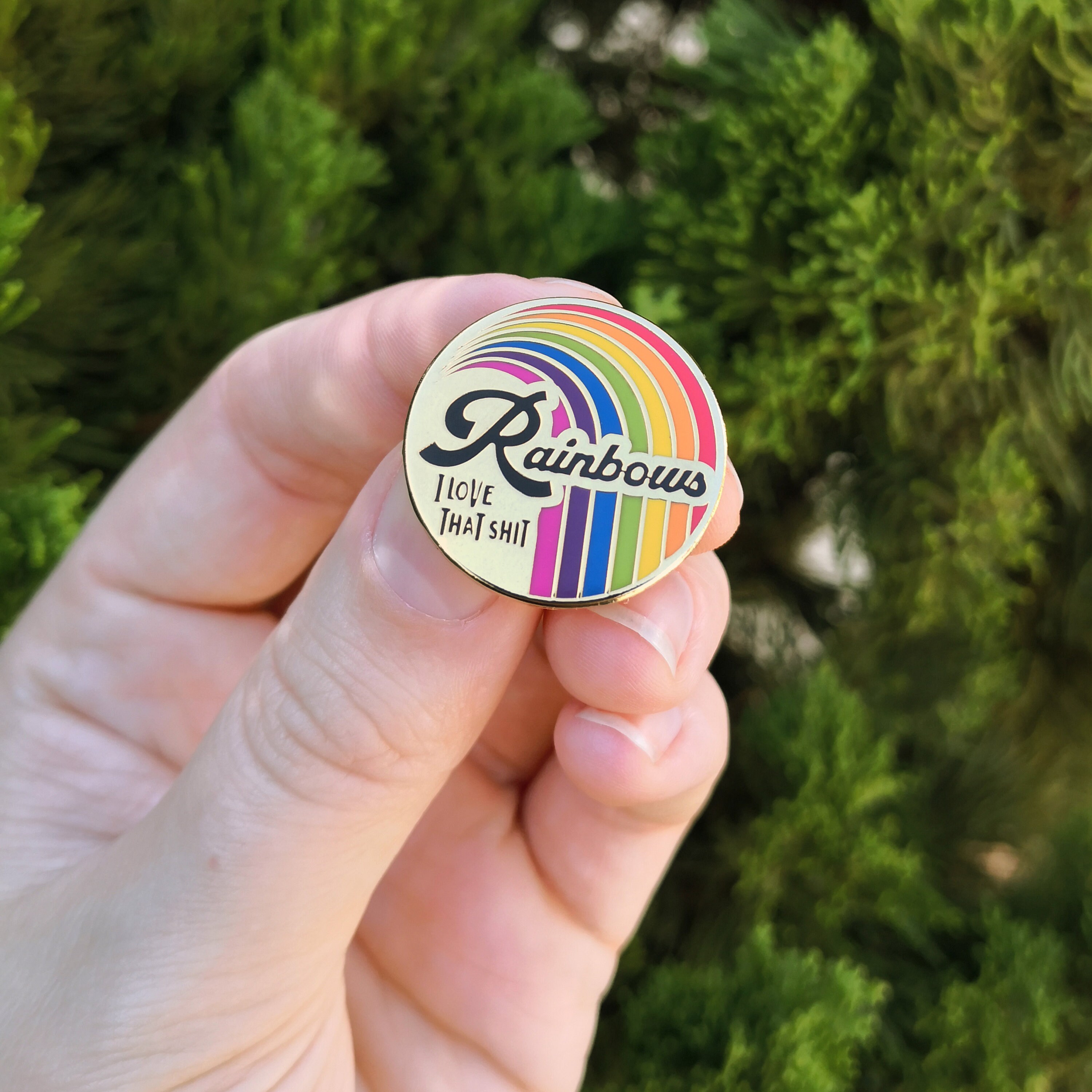 Rainbow Enamel Pin / Rainbow Pride Pin Pride Enamel Pin | Etsy