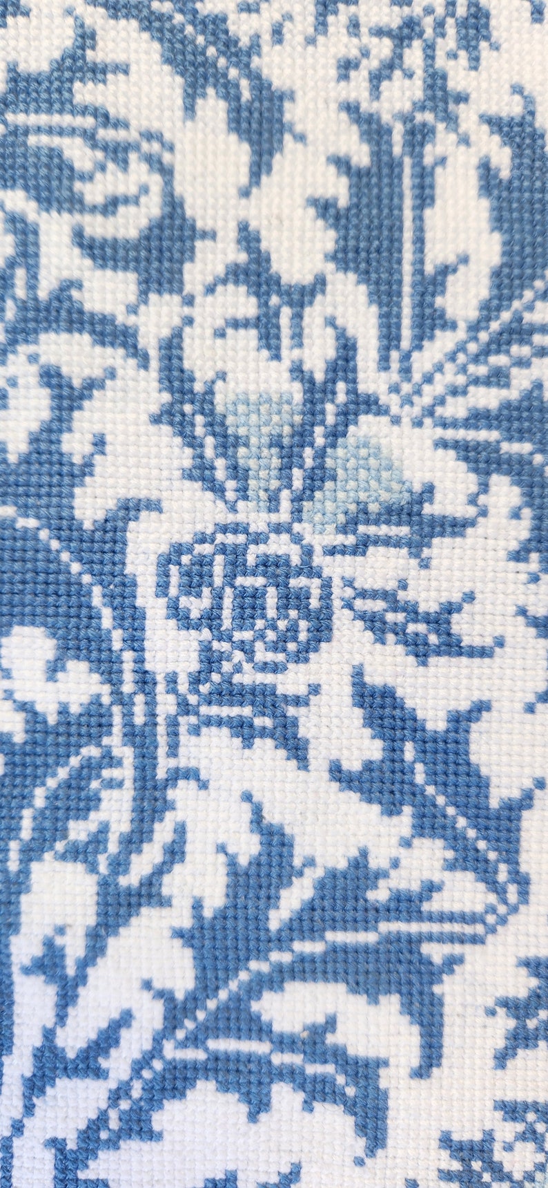 Blue Thistle William Morris Cross Stitch - Etsy