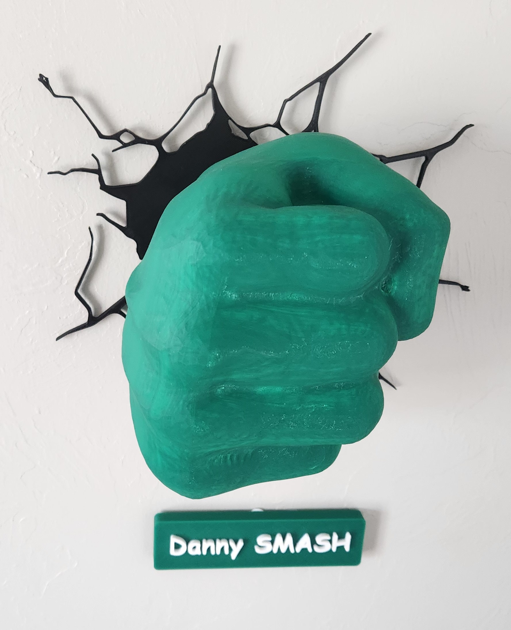 Incredible Hulk Fist Smash Wall Art Avengers Marvel Comics Kids Bedroom ...