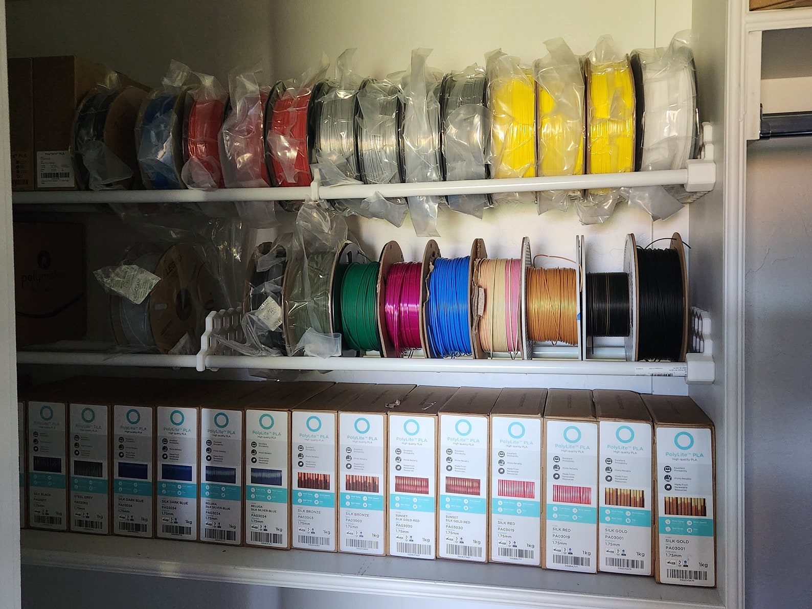 Closetmaid Superslide Rod Mount Closet Maid Filament Storage ...