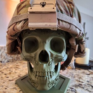 Viking Gothic Skull Helmet Hat Stand Valhalla Norse Paganism Heathenry ...