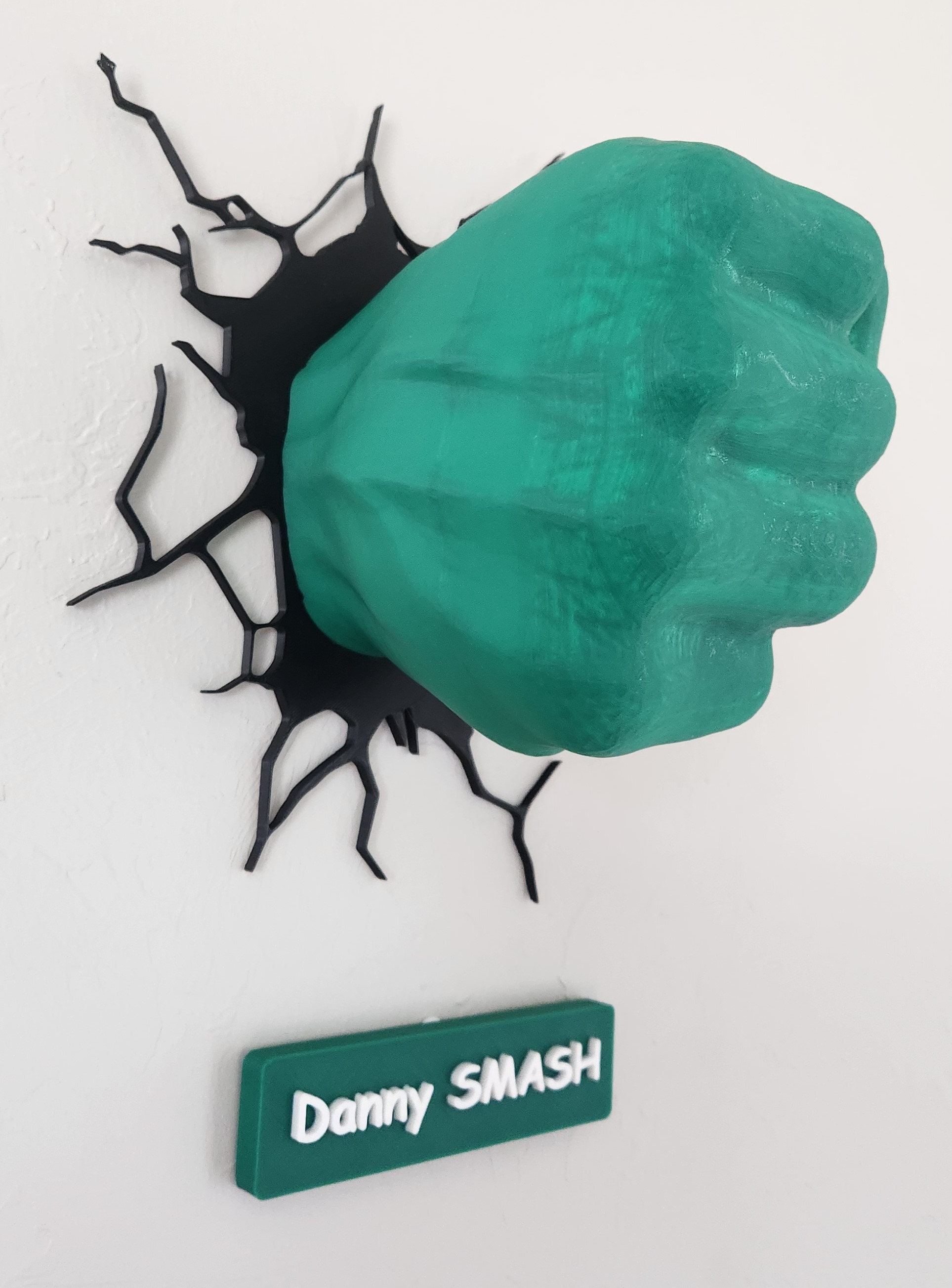 Incredible Hulk Fist Smash Wall Art Avengers Marvel Comics Kids Bedroom ...