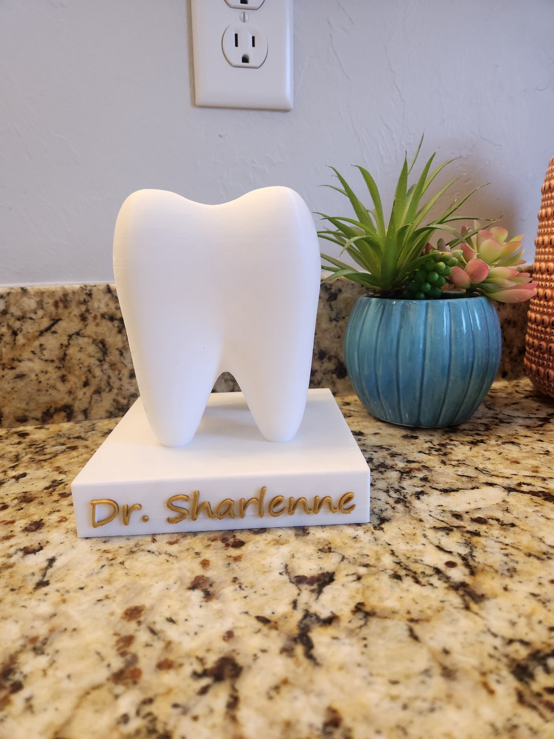 Tooth Pen Holder With Personalized Name - Dental Gift - Graduation ...