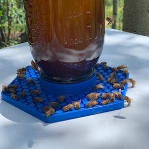 Bee Feeder for Small Mouth Mason Jars - Bee Insect Waterer - Gift for ...
