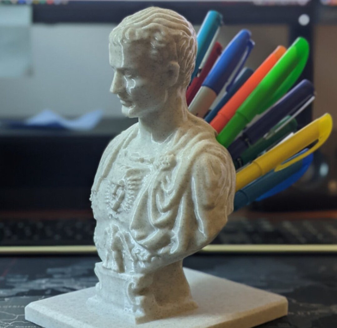 Julius Caesar Pen Holder Stabbed in the Back Office Desk Organization ...