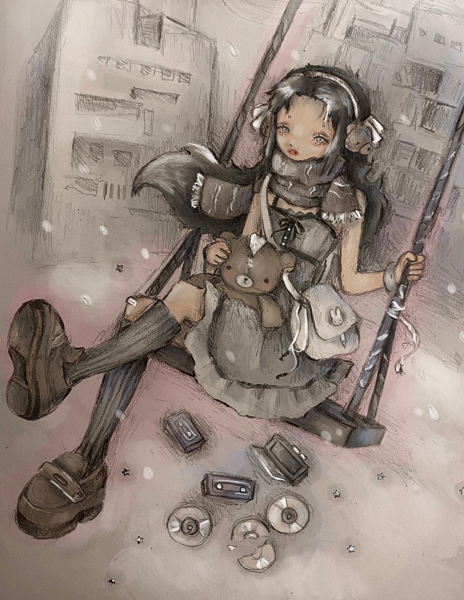 Deleted Memory Art Print - Etsy