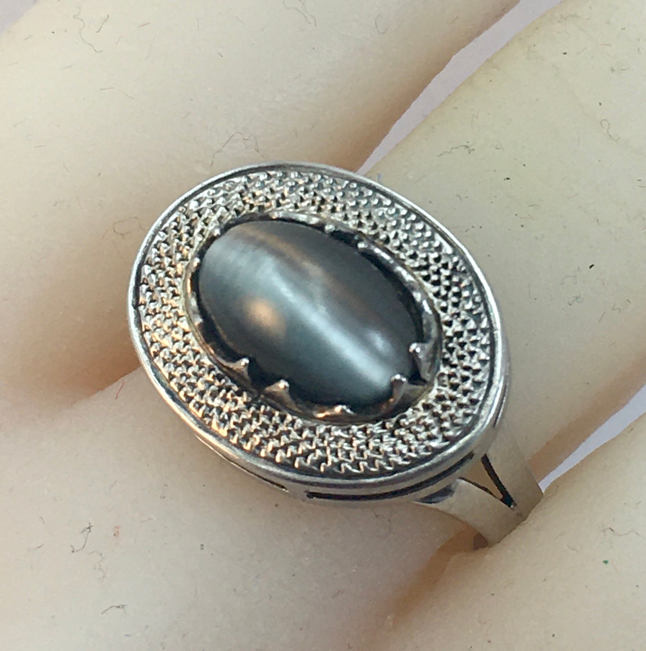 Vintage Sterling Silver 925 Ulexite Stone Ring Sterling - Etsy France