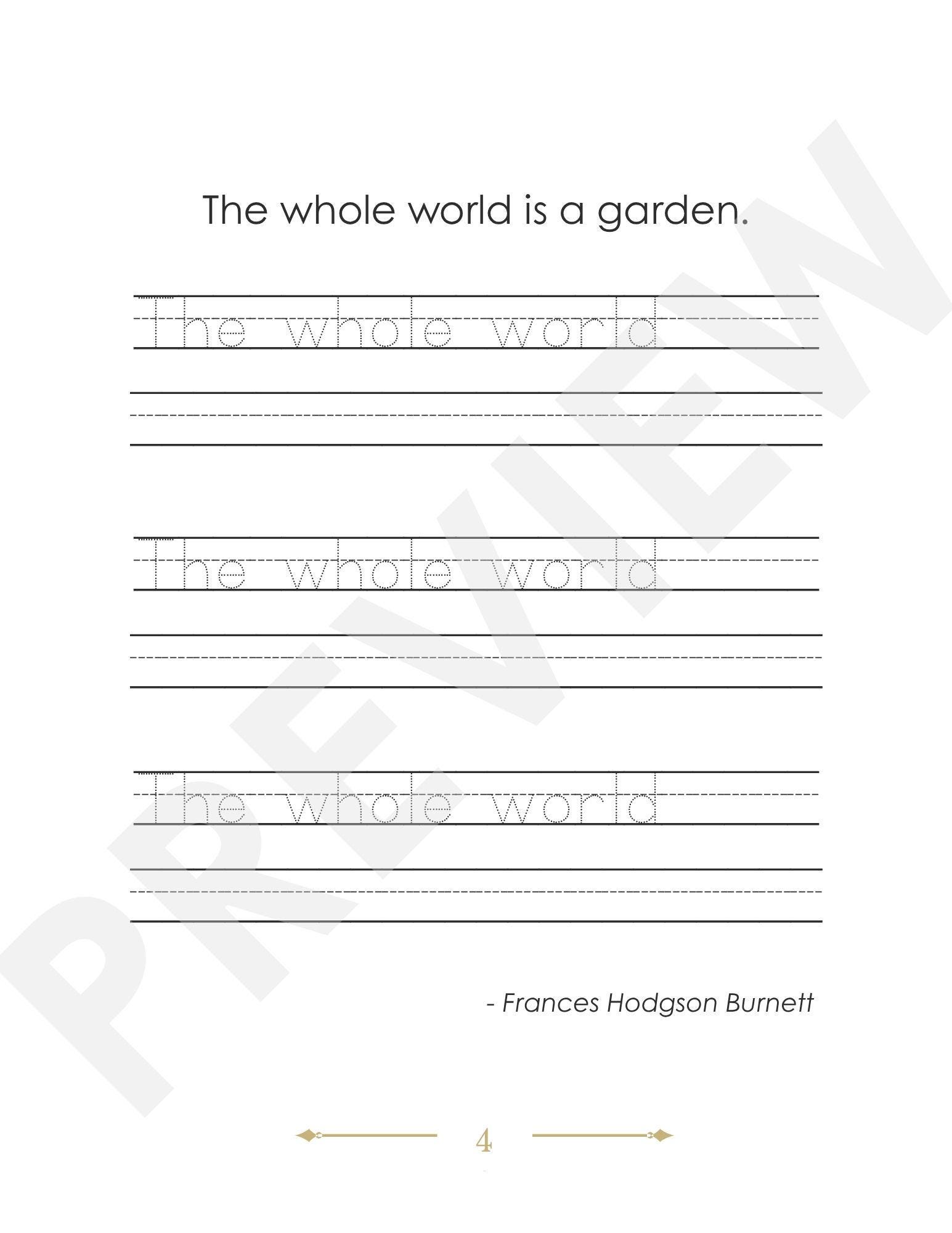 Beginner Level 2 | Copywork Printable | Grades 1-3 Charlotte Mason ...