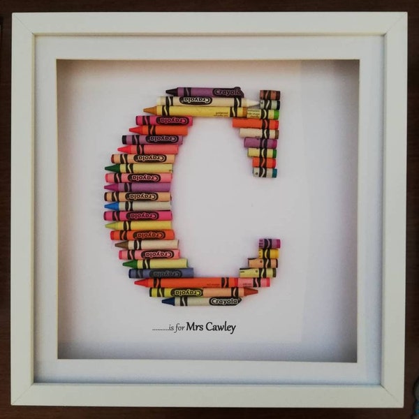 Letter Crayon - Etsy