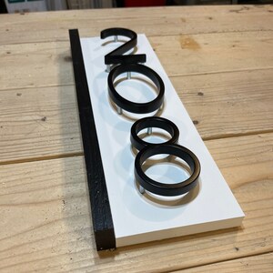 Vertical House Numbers - Farmhouse Style House Numbers - Floating House ...