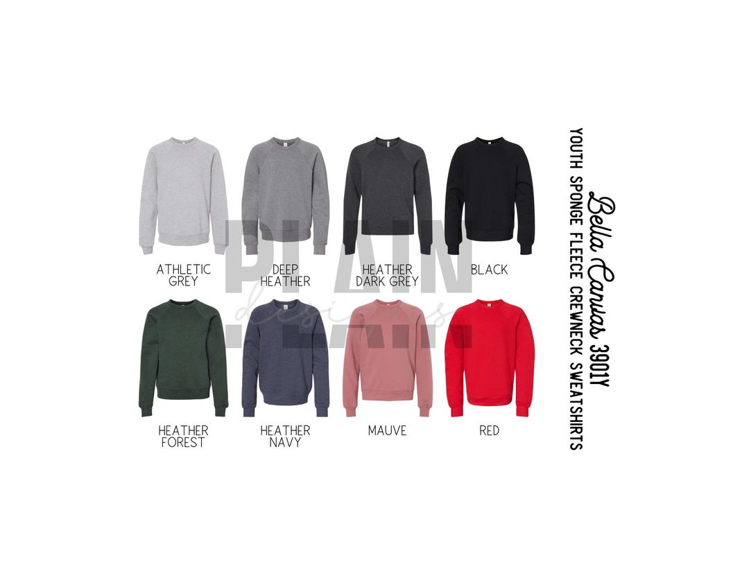 Bella Canvas 3901Y Color Chart - 3901Y Color Chart - 3901Y SVG - 3901Y ...