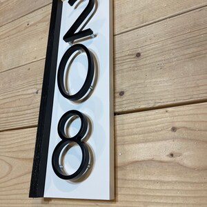Vertical House Numbers - Farmhouse Style House Numbers - Floating House ...