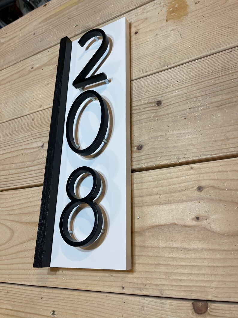 Vertical House Numbers Farmhouse Style House Numbers | Etsy