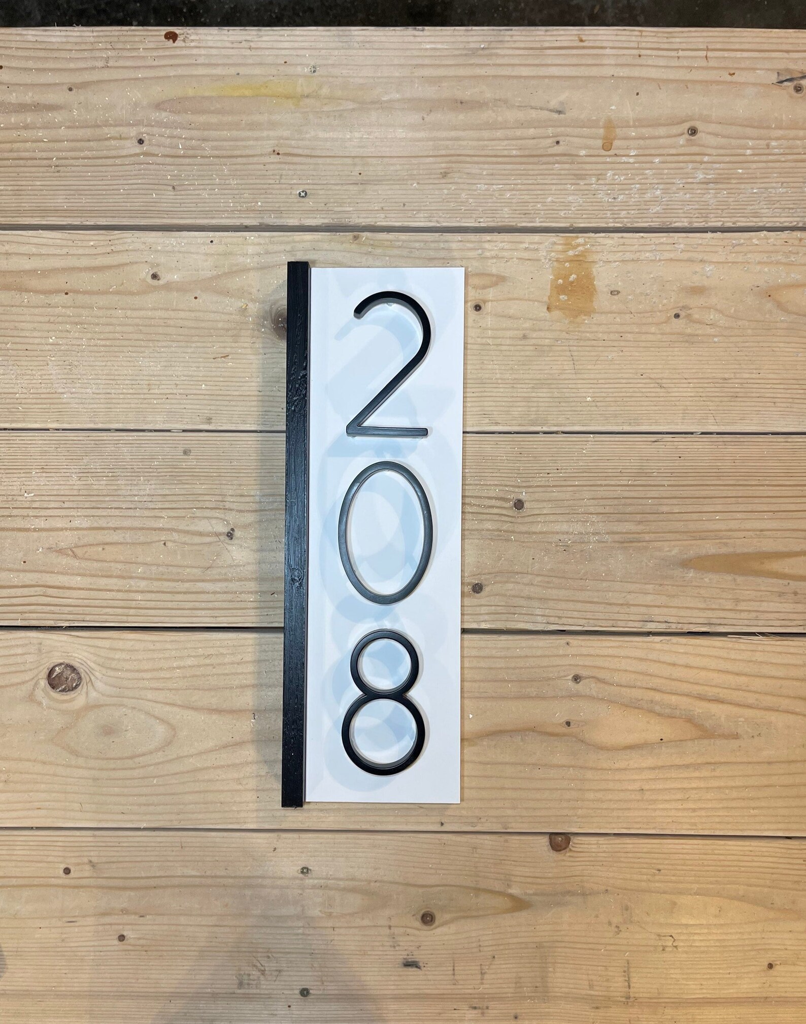 Vertical House Numbers Farmhouse Style House Numbers - Etsy