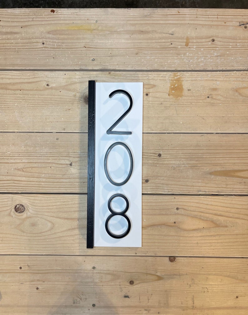Vertical House Numbers Farmhouse Style House Numbers - Etsy