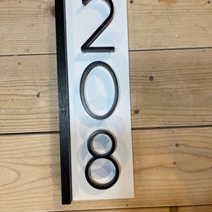 Vertical House Numbers - Farmhouse Style House Numbers - Floating House ...