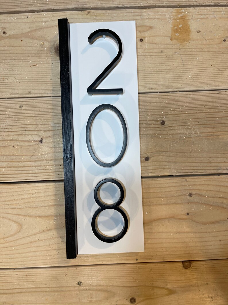 Vertical House Numbers Farmhouse Style House Numbers | Etsy
