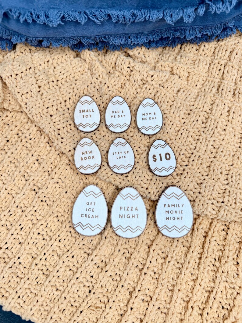 Easter Egg Tokens - 36 Easter Tokens - Easter Basket Fillers - Easter ...