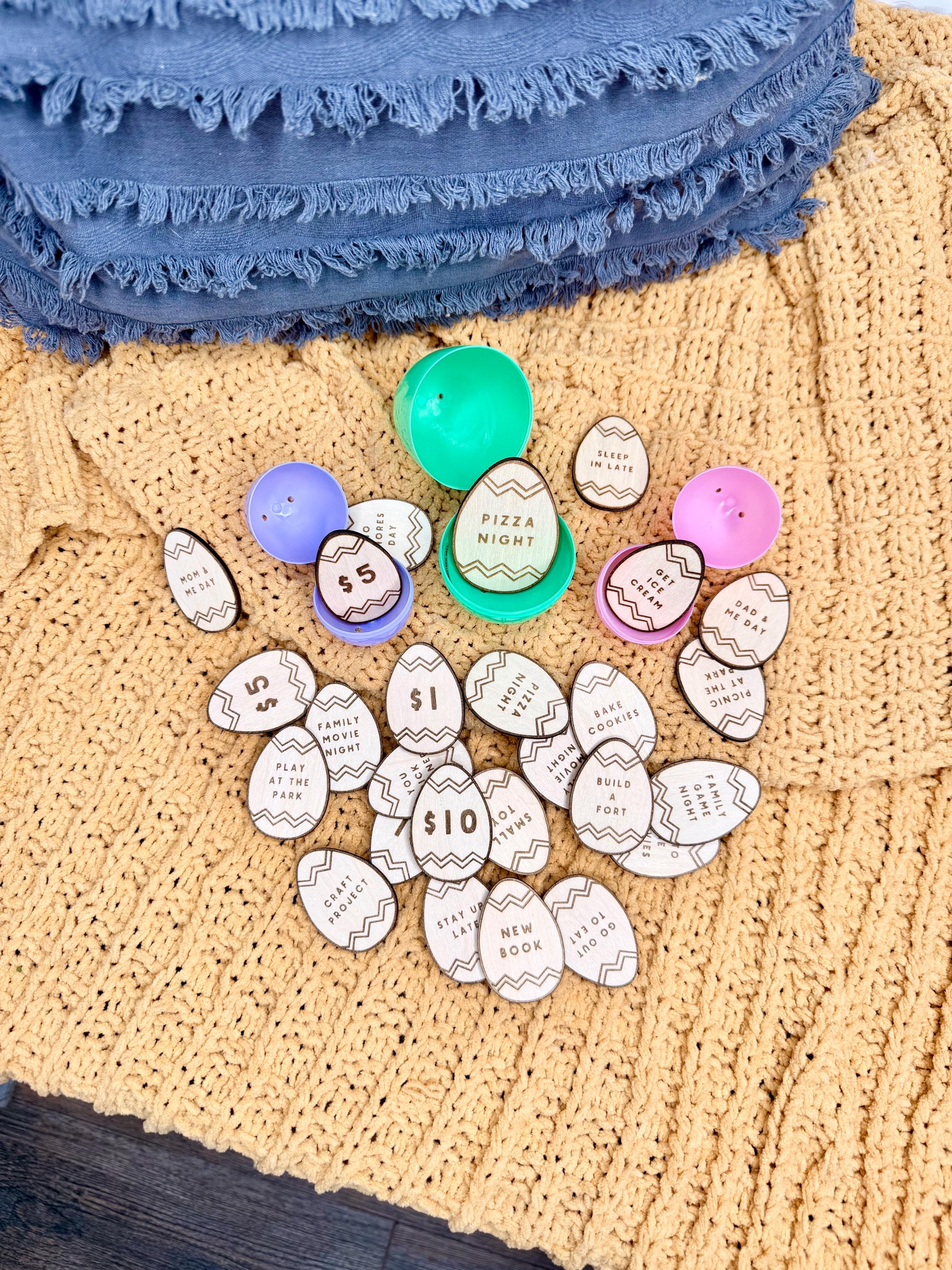 Easter Egg Tokens - 36 Easter Tokens - Easter Basket Fillers - Easter ...