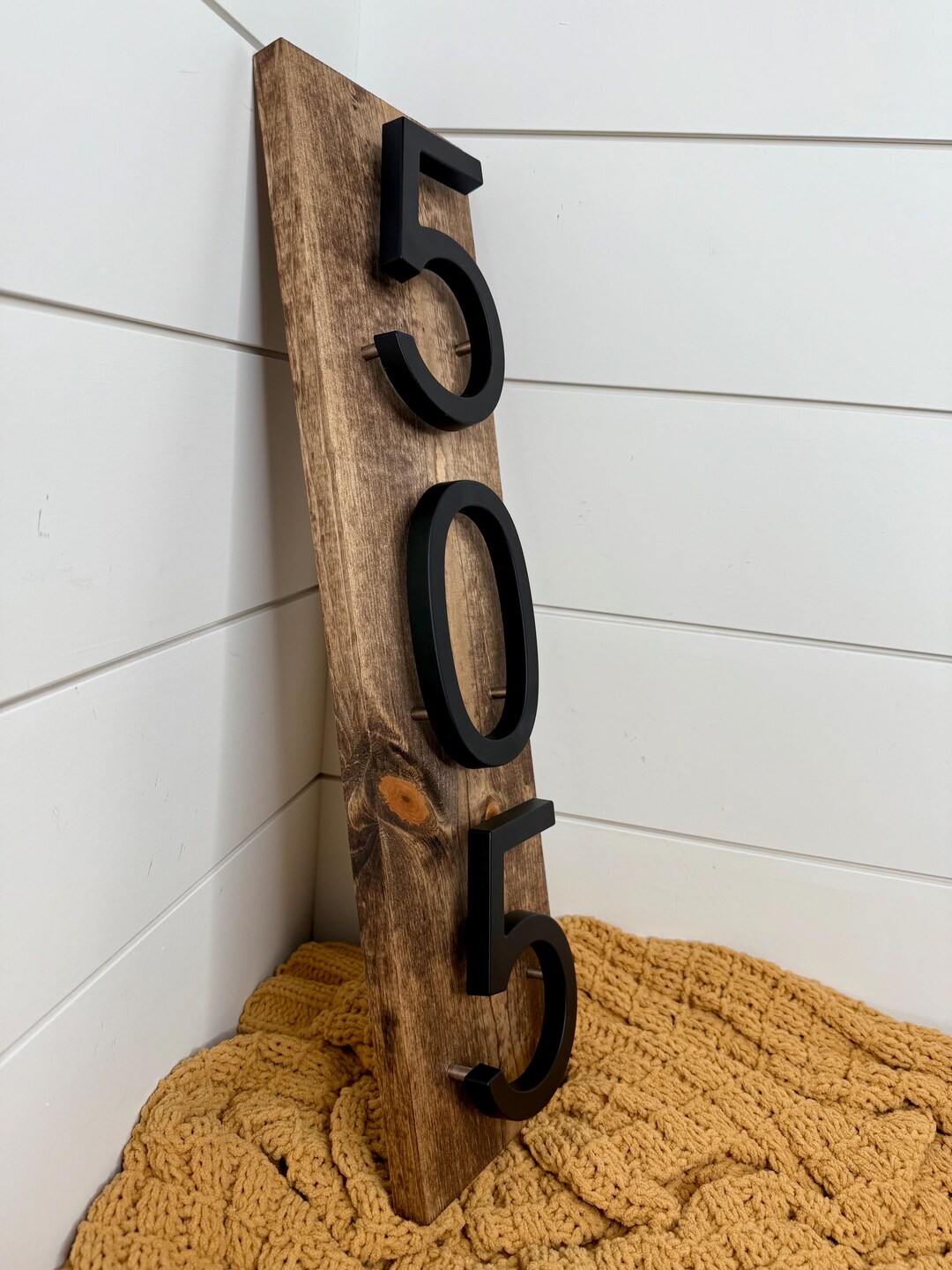 Vertical House Numbers - Farmhouse Style House Numbers - Floating House ...