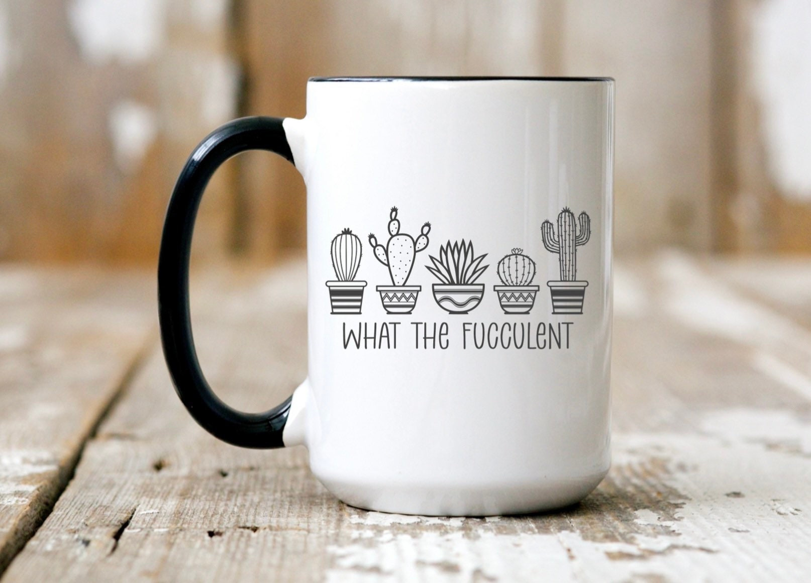 What the Fucculent Mug 15 Oz Mug Mugs With Sayings - Etsy