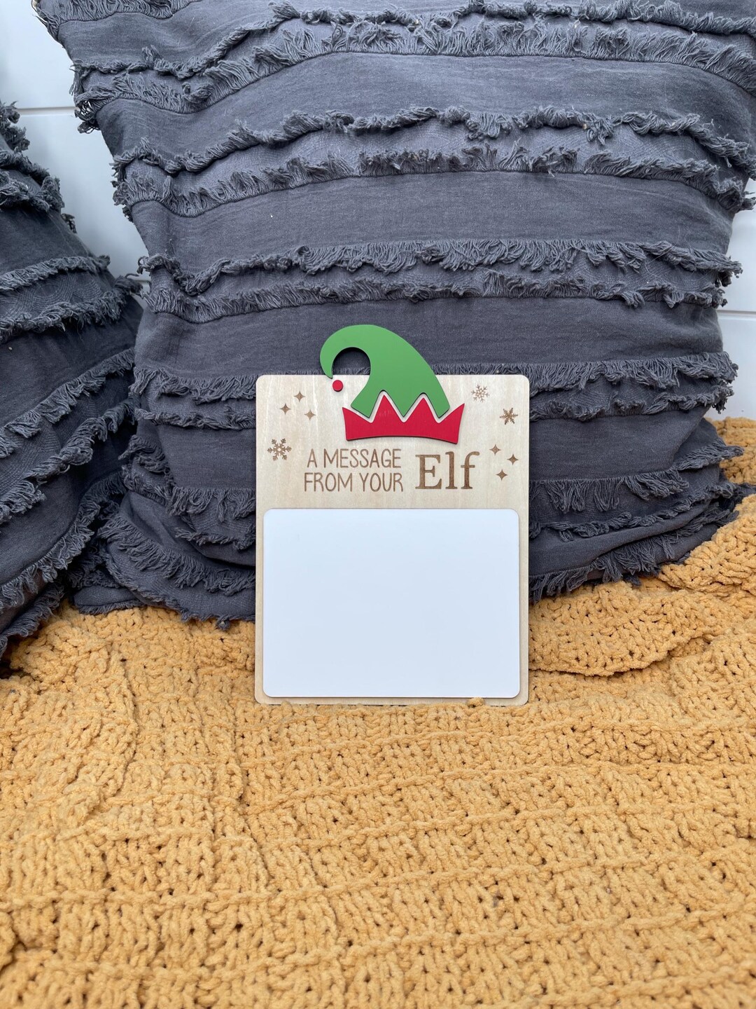 Message From Elf Sign - Elf Message Sign - Christmas Decor - Christmas ...