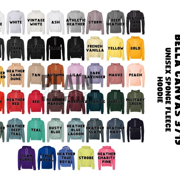 Color Chart - Etsy