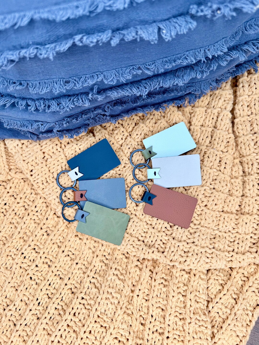 5 Pack of Blank Keychains - Keychains for Engraving - Blanks for Laser ...