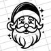 Santa Face SVG & PNG Bundle - Set of 16 Santa Christmas Illustrations ...