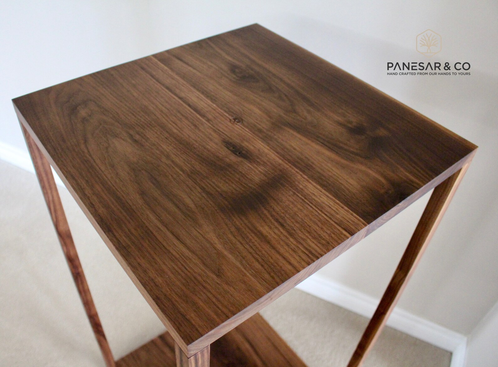 Large Solid Walnut Rectangle Stand Geometric Vase Tall - Etsy