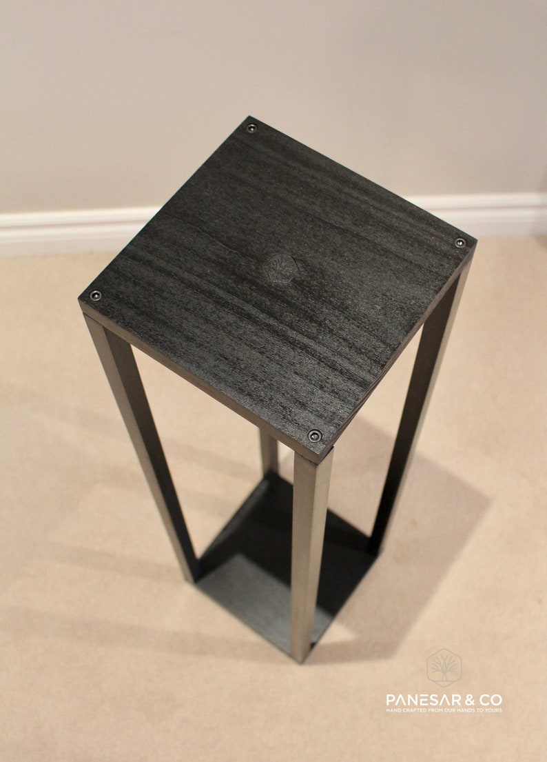 Wood Modern Rectangle Stand Geometric Vase Tall Stand | Etsy