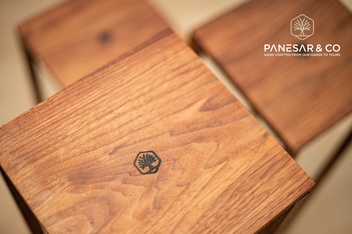 Solid Walnut Modern Rectangle Stand Geometric Vase Tall - Etsy