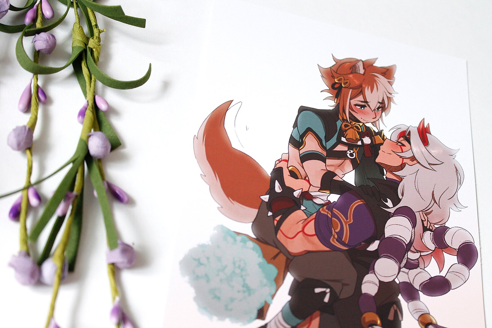 Genshin Impact Itto Gorou 5x7 Mini Print Ittorou - Etsy