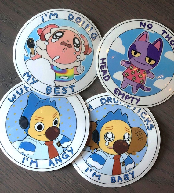 Animal Crossing Stickers ACNH Gift ACNH Sticker Pack Die | Etsy