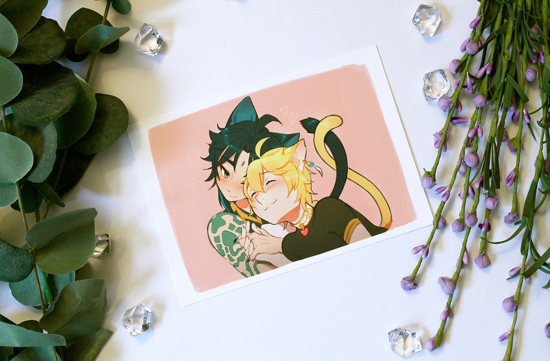 Genshin Impact Xiao X Aether Catboy 5x7 Mini Print Xiaother - Etsy