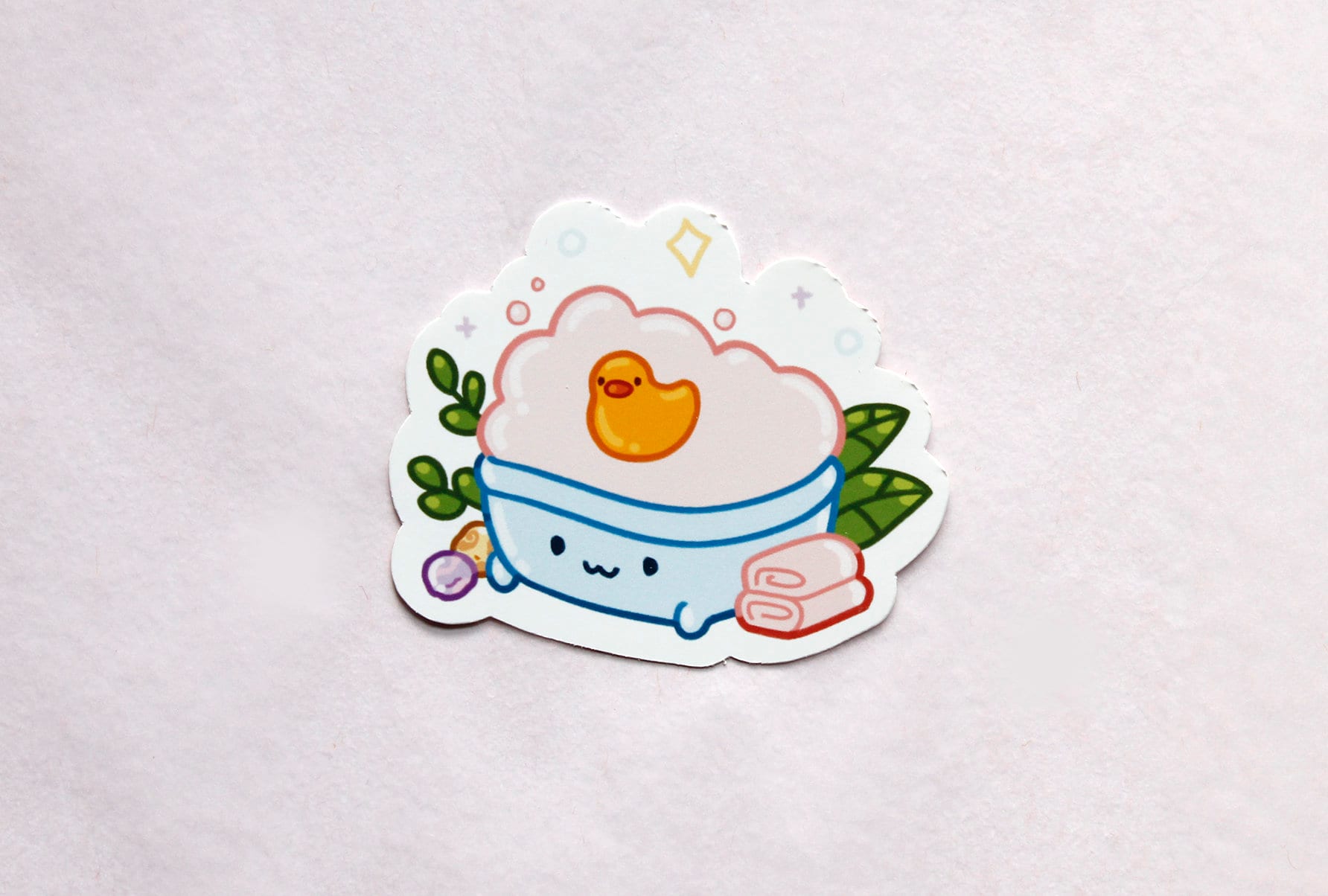 Bubble Bath Sticker Die Cut Vinyl Sticker Kawaii Sticker | Etsy