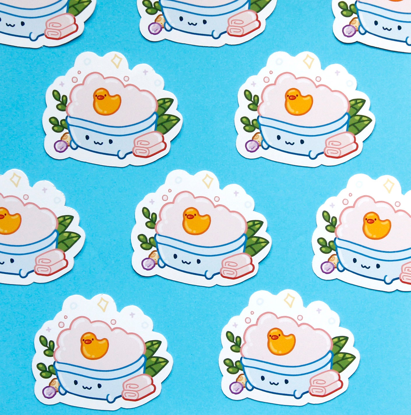 Bubble Bath Sticker Die Cut Vinyl Sticker Kawaii Sticker - Etsy