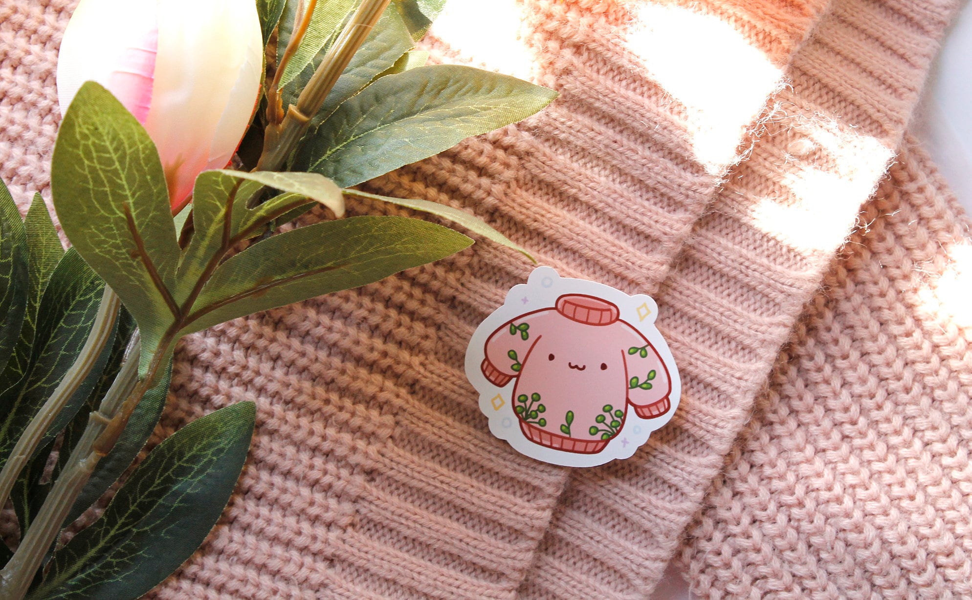 Sweater Sticker Die Cut Vinyl Sticker Kawaii Sticker | Etsy