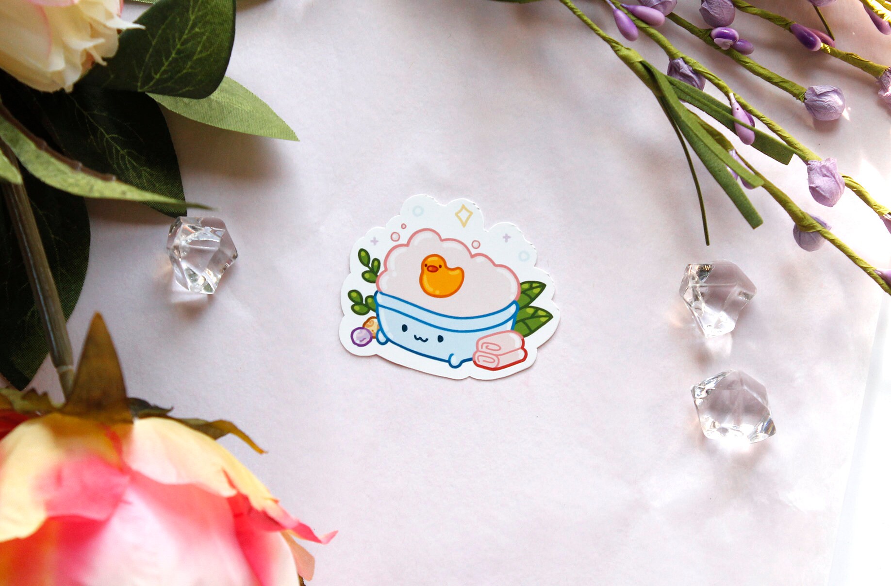 Bubble Bath Sticker Die Cut Vinyl Sticker Kawaii Sticker | Etsy