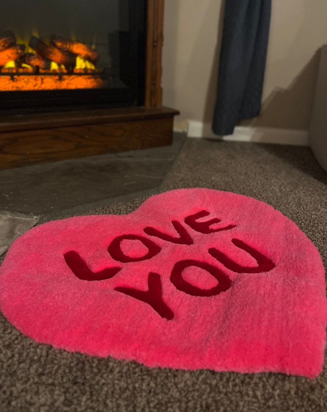 Love You Candy Hearts Rug Valentine’s Day Rug Heart Rug Heart Decor ...